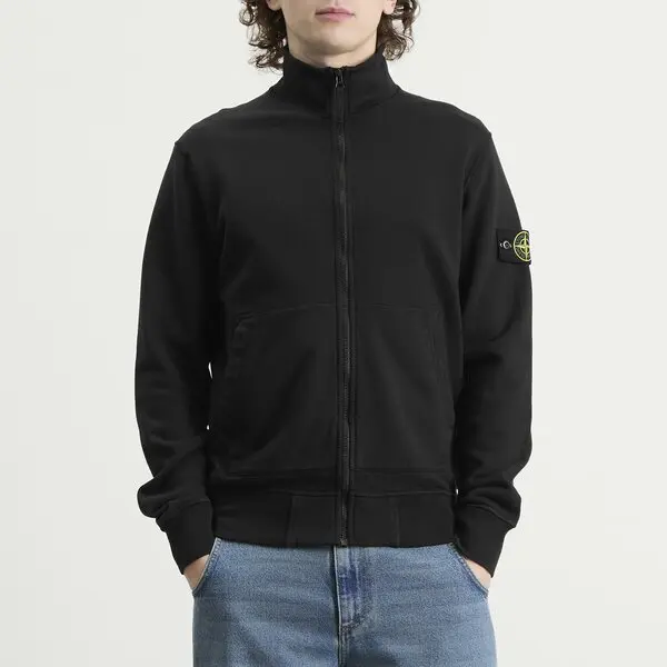 Stone Island Garment Dyed Full Zip Sweatshirt