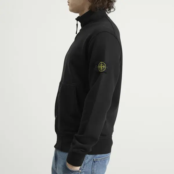 Stone Island Garment Dyed Full Zip Sweatshirt