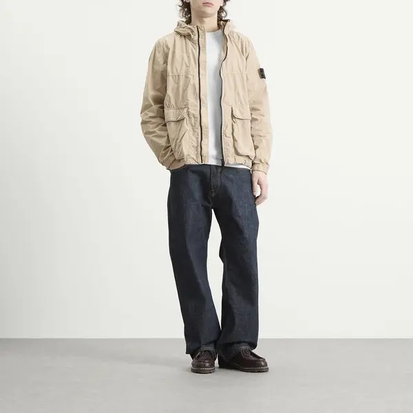 Stone Island Nylon Smerigliato-tc Short Parka - Desert