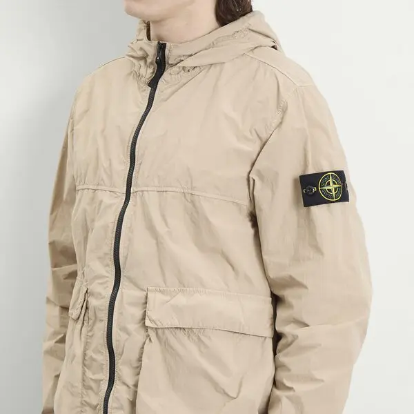 Stone Island Nylon Smerigliato-tc Short Parka - Desert