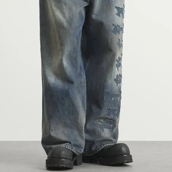 Balenciaga Venom Leather Boots - Black/silver