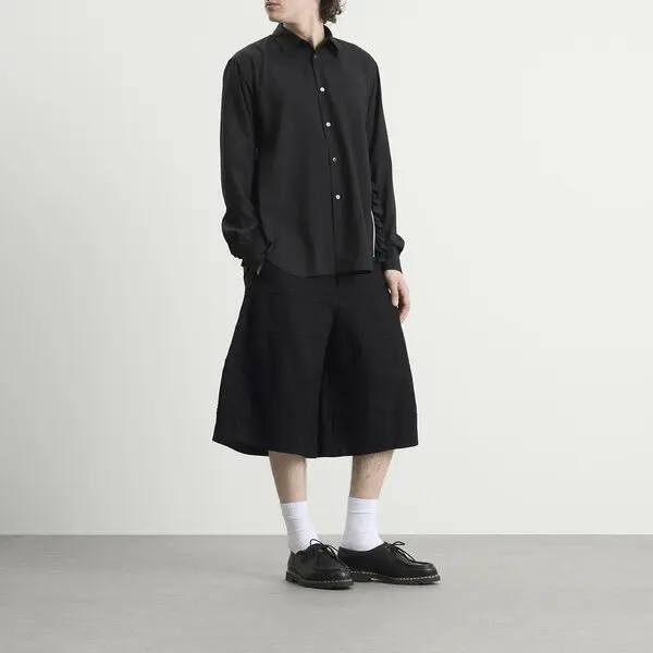 Comme Des Garçons Textured Wide Leg Pants