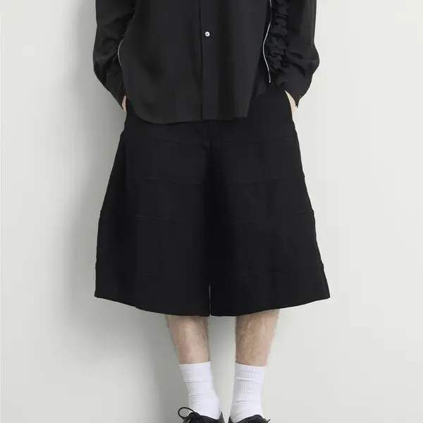 Comme Des Garçons Textured Wide Leg Pants