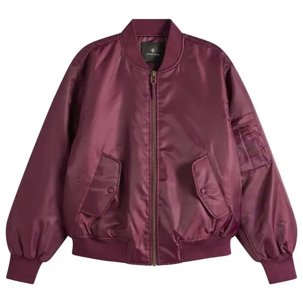 ANINE BING Leon Bomber Jacket - Red