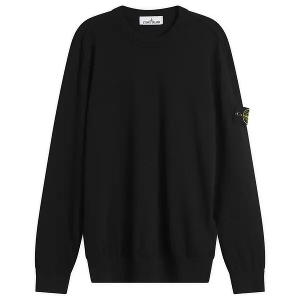 Stone Island Geelong Wool Knit Jumper - Black