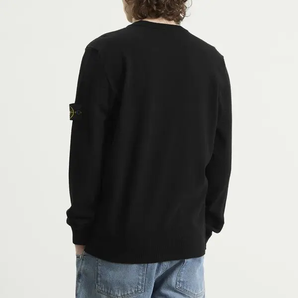 Stone Island Geelong Wool Knit Jumper - Black