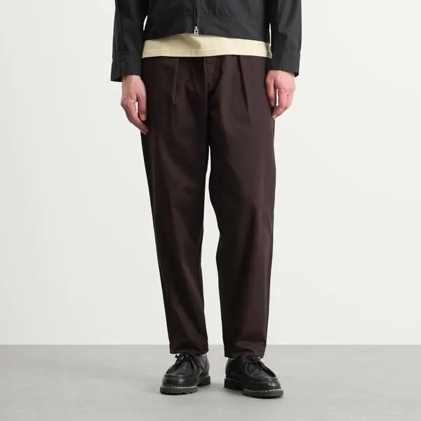 Universal Works Pleated Track Trousers - Brown