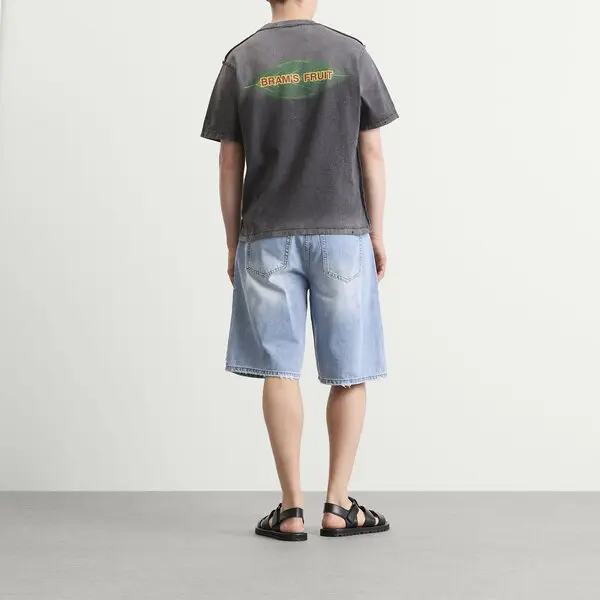 BRAM'S FRUIT Distressed Leaf T-shirt