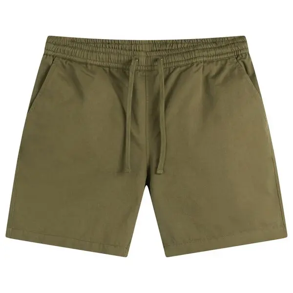 Universal Works Twill Beach Shorts - Light Olive