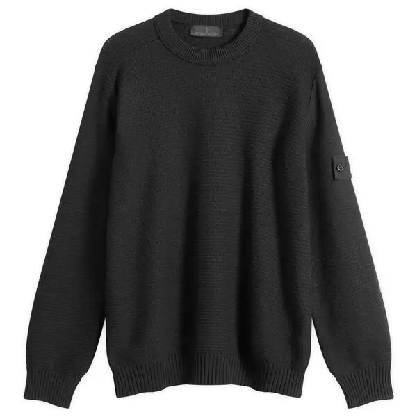 Stone Island Ghost Cotton Cashmere Knit Jumper - Black