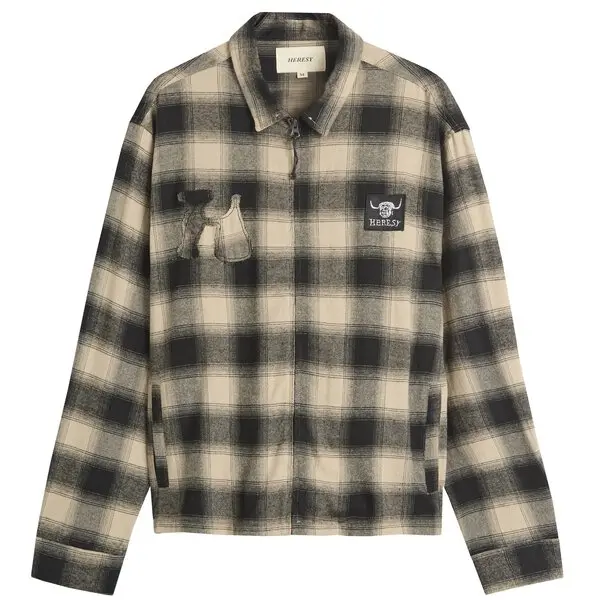 HERESY Fog Zip Shirt - Check