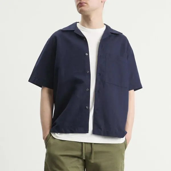 Universal Works Linen Cotton Camp Shirt