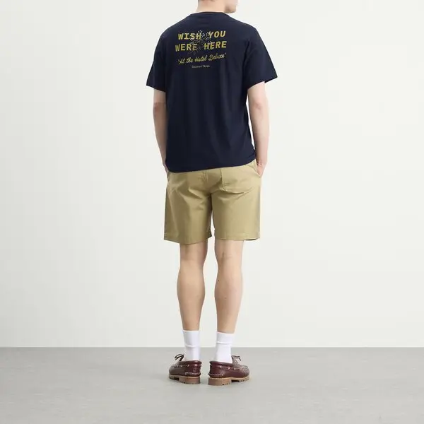 Universal Works Wish You Were Here T-shirt - Navy