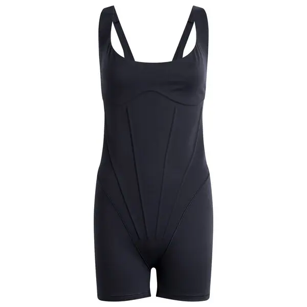 Nike X Skims Matte Corset Short One Piece 2 - Obsidian