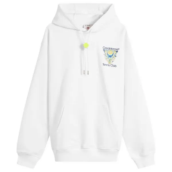 Casablanca Tennis Club Icon Hoodie - White