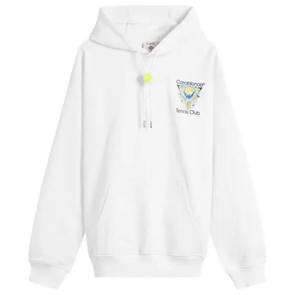 Casablanca Tennis Club Icon Hoodie - White