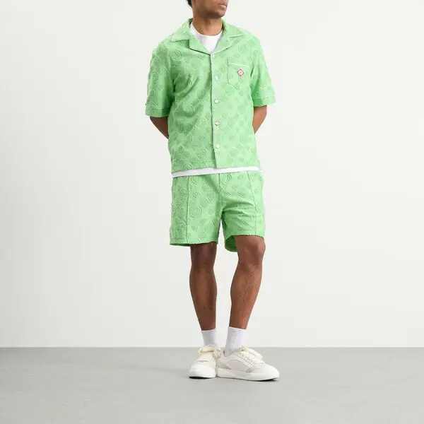 Casablanca Towelling Monogram Short