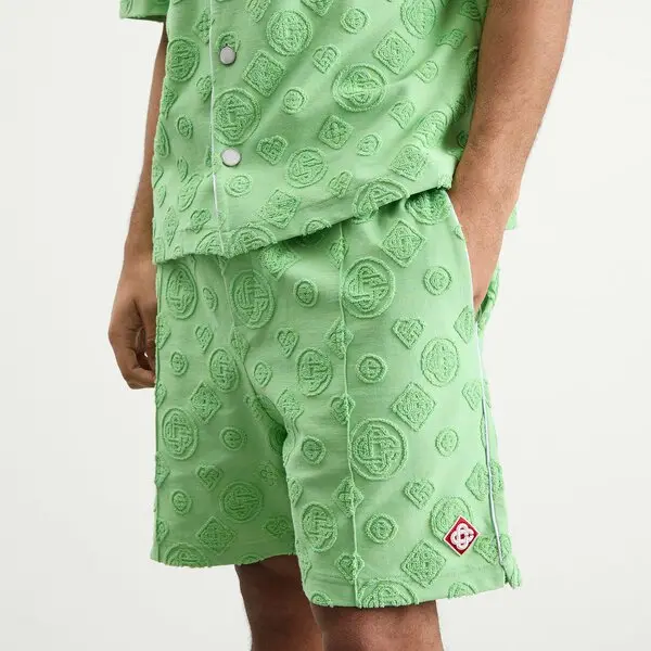 Casablanca Towelling Monogram Short