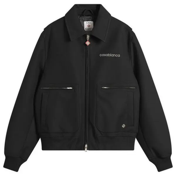 Casablanca Wool Blouson - Black