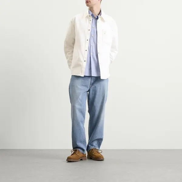 AMI Paris De Coeur Light Denim Overshirt