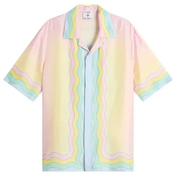 Casablanca For The Love Of Dance Cuban Collar Shirt - Pink