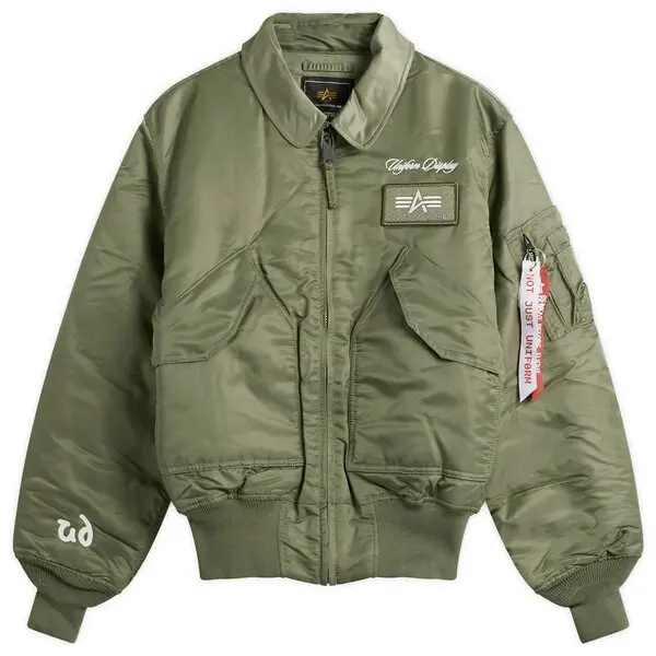 Alpha Industries X Uniform Display Cwu-45 Bomber Jacket End. Exclusive - Green