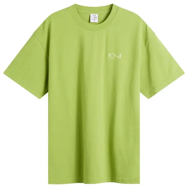 POLAR SKATE CO. Stroke Logo Contrast T-shirt - Peridot