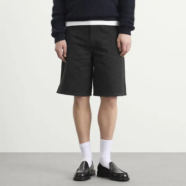 Casablanca Laser Monogram Denim Shorts