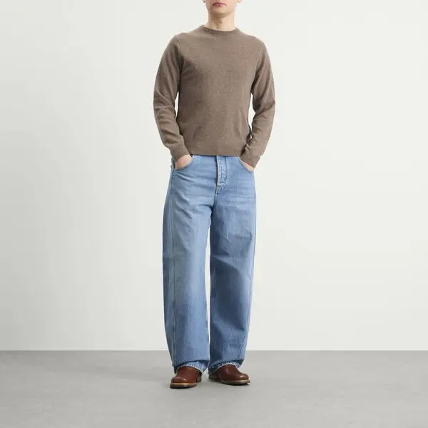 JIL SANDER Wool Cashmere Crew Neck Jumper