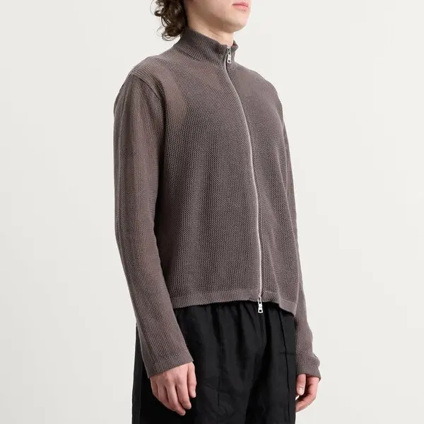 MKI MIYUKI ZOKU Linen Loose Knit Track Jacket
