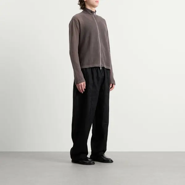 MKI MIYUKI ZOKU Linen Loose Knit Track Jacket