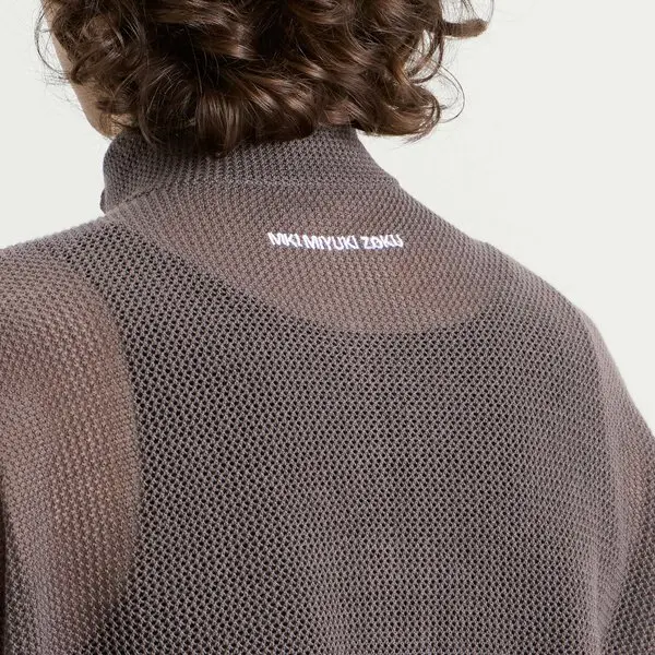 MKI MIYUKI ZOKU Linen Loose Knit Track Jacket