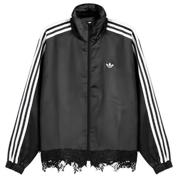 Adidas Firebird Satin Lace Track Top - Black