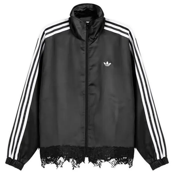 Adidas Firebird Satin Lace Track Top - Black