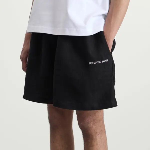 MKI MIYUKI ZOKU Linen Wide Leg Shorts