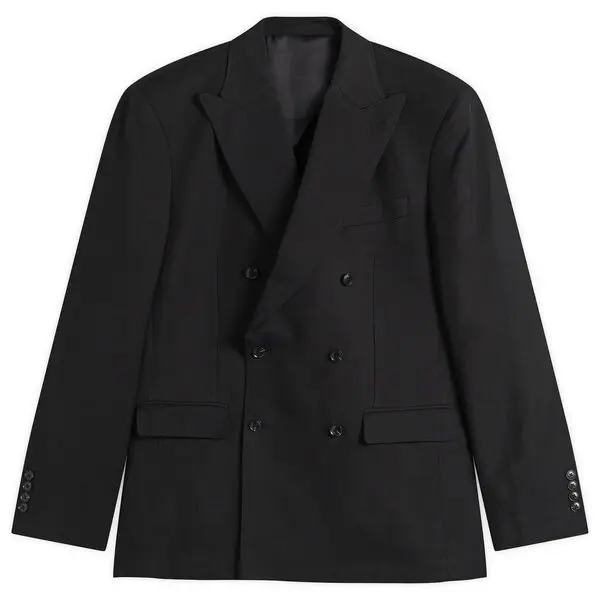 MKI MIYUKI ZOKU Double Breasted Suit Jacket - Black