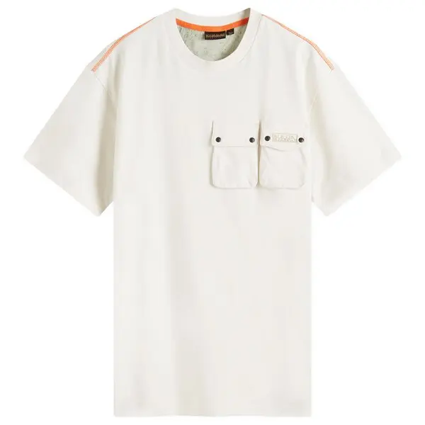NAPAPIJRI Multi Pocket T-shirt - White Whisper