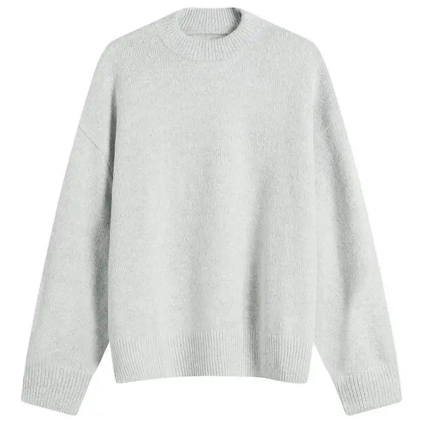 MKI MIYUKI ZOKU Mohair Blend Knit Crewneck - Light Grey