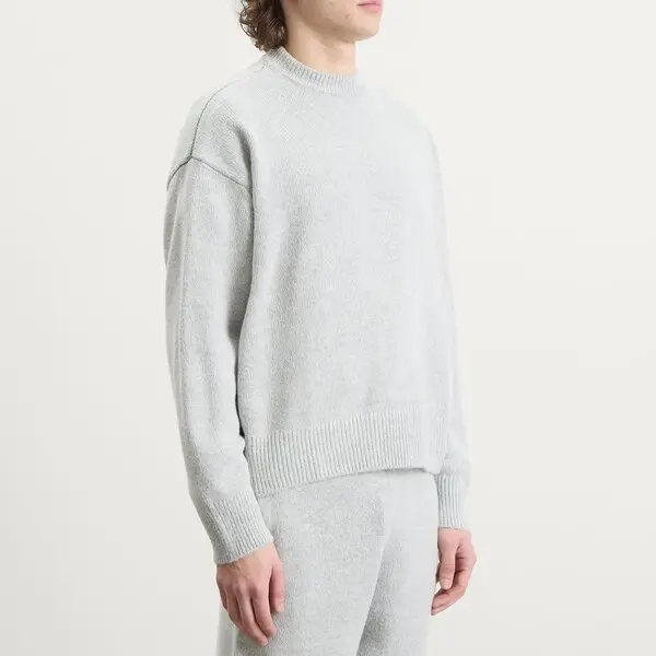 MKI MIYUKI ZOKU Mohair Blend Knit Crewneck - Light Grey