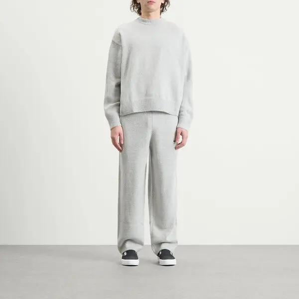 MKI MIYUKI ZOKU Mohair Blend Knit Crewneck - Light Grey