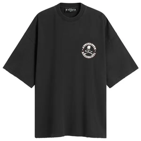 END. X Mastermind World X Motorhead Biker Badge T-shirt - Black