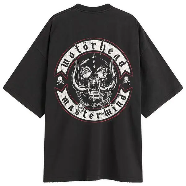 END. X Mastermind World X Motorhead Biker Badge T-shirt