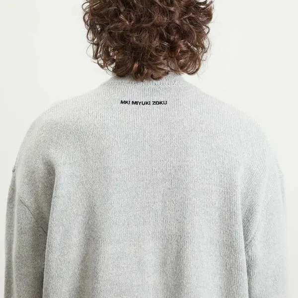 MKI MIYUKI ZOKU Mohair Blend Knit Track Jacket