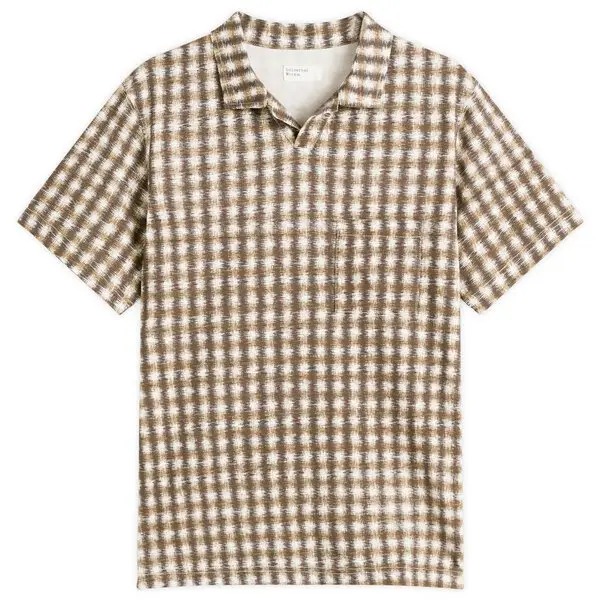 Universal Works Sound Wave Vacation Polo - Brown