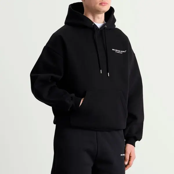MKI MIYUKI ZOKU Design Studio Hoodie In | Size: | Cotton/polyester | End Clothing - Black