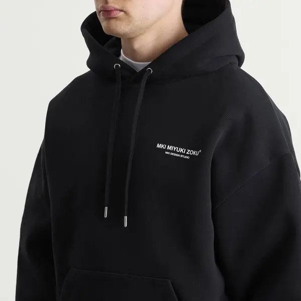 MKI MIYUKI ZOKU Design Studio Hoodie In | Size: | Cotton/polyester | End Clothing - Black