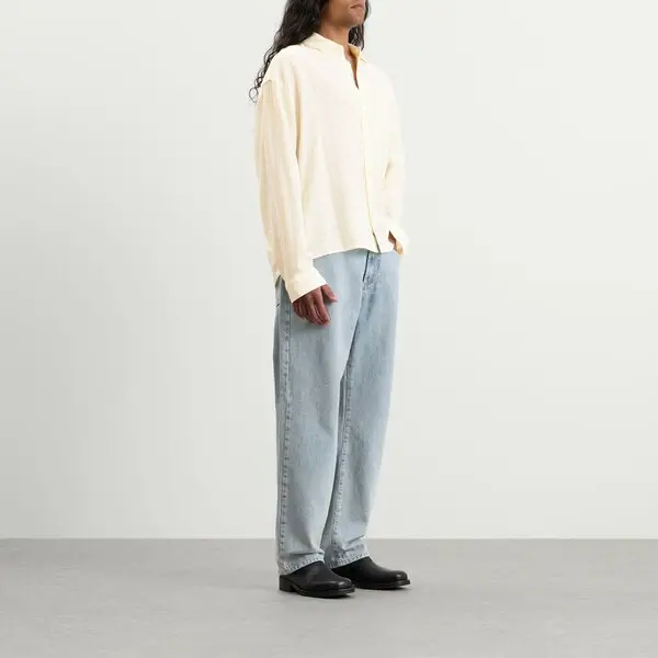 MKI MIYUKI ZOKU Loose Weave Check Box Dress Shirt