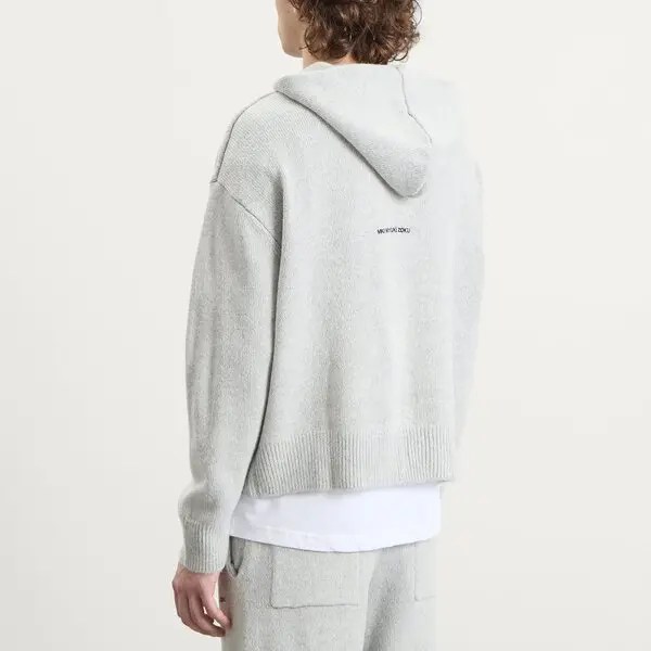MKI MIYUKI ZOKU Mohair Blend Knit Zip Hoodie