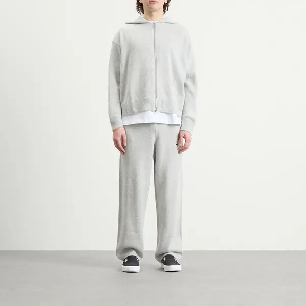 MKI MIYUKI ZOKU Mohair Blend Knit Zip Hoodie