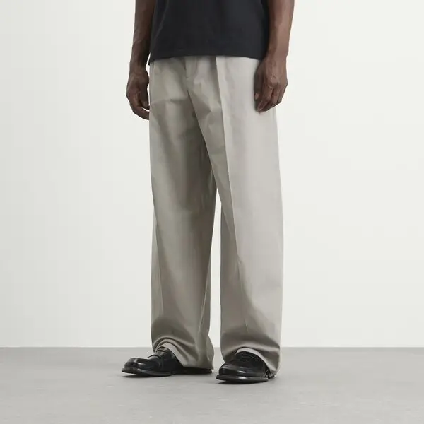 JIL SANDER Cotton Pleated Trouser